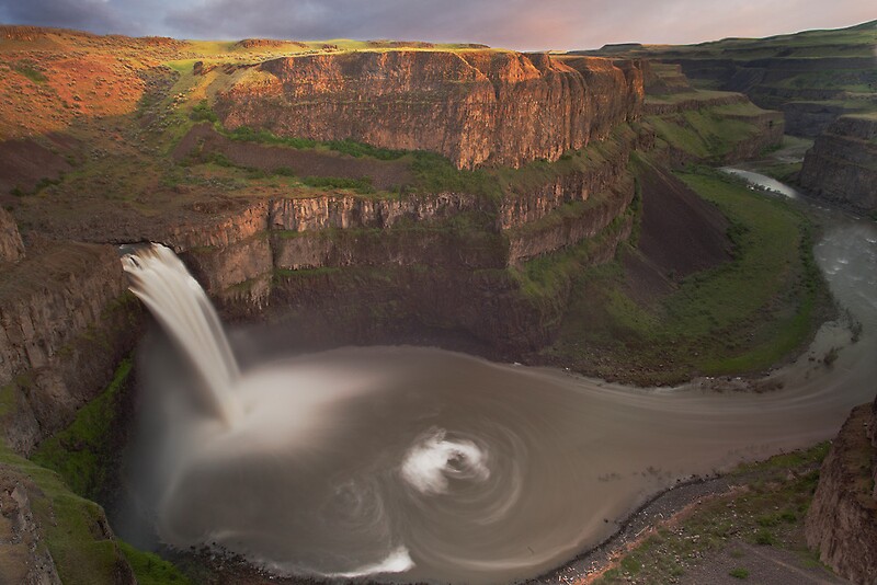 "Sunset on Palouse Falls" by Steve Biederman | Redbubble