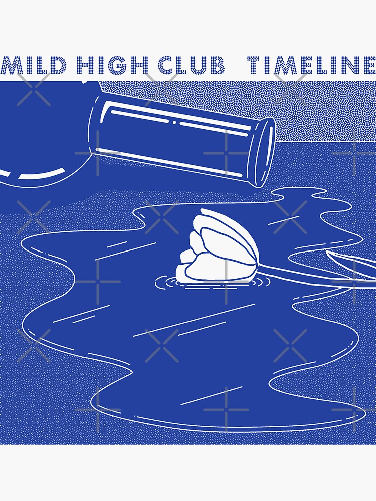 "mild high club timeline" Sticker for Sale by malditxsea | Redbubble