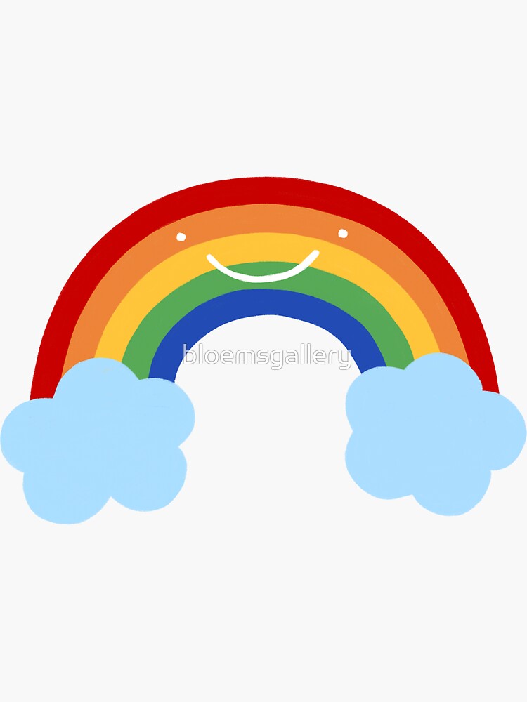 "Happy Rainbow" Sticker by bloemsgallery | Redbubble