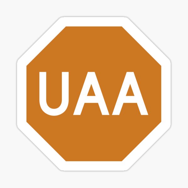 "Ochre Stop Codon Sign RNA UAA" Sticker for Sale by mwcannon | Redbubble