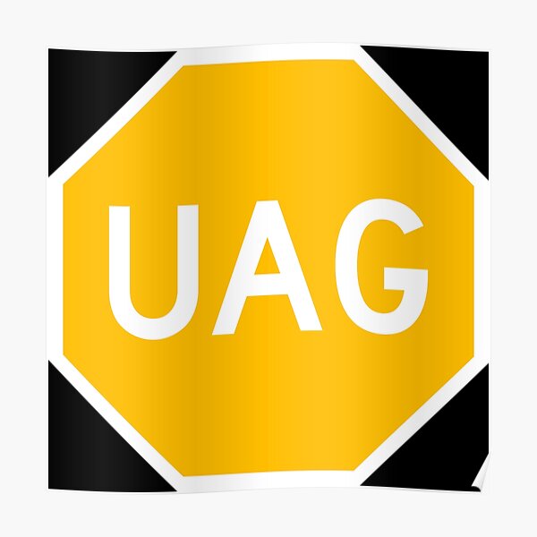 "Amber Stop Codon Sign RNA UAG" Poster for Sale by mwcannon | Redbubble