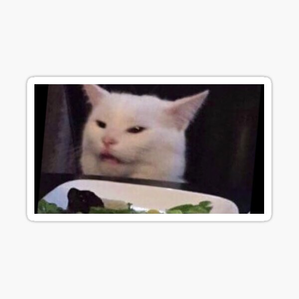 "Funny meme cat" Sticker by skutroli | Redbubble