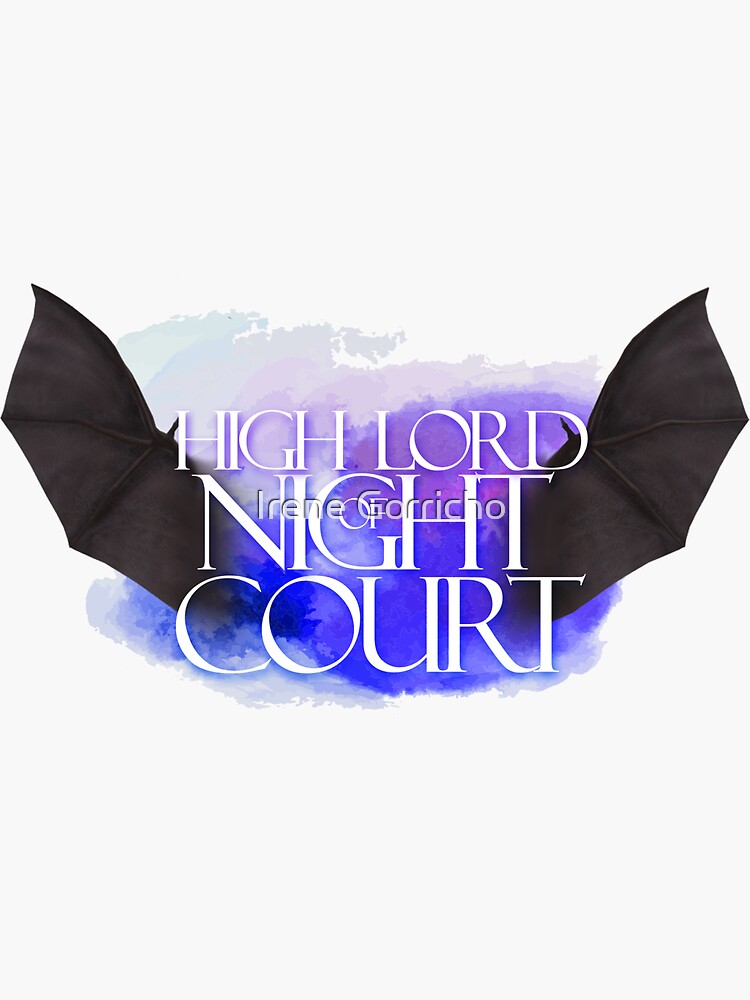 "High Lord of Night - ACOTAR" Sticker for Sale by GORRITXO | Redbubble