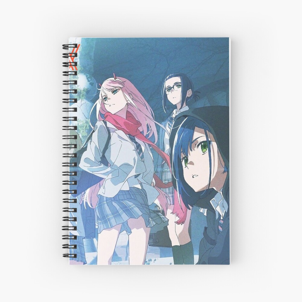 "Darling in the Franxx Poster cover art Zero Two Ichigo" Spiral ...