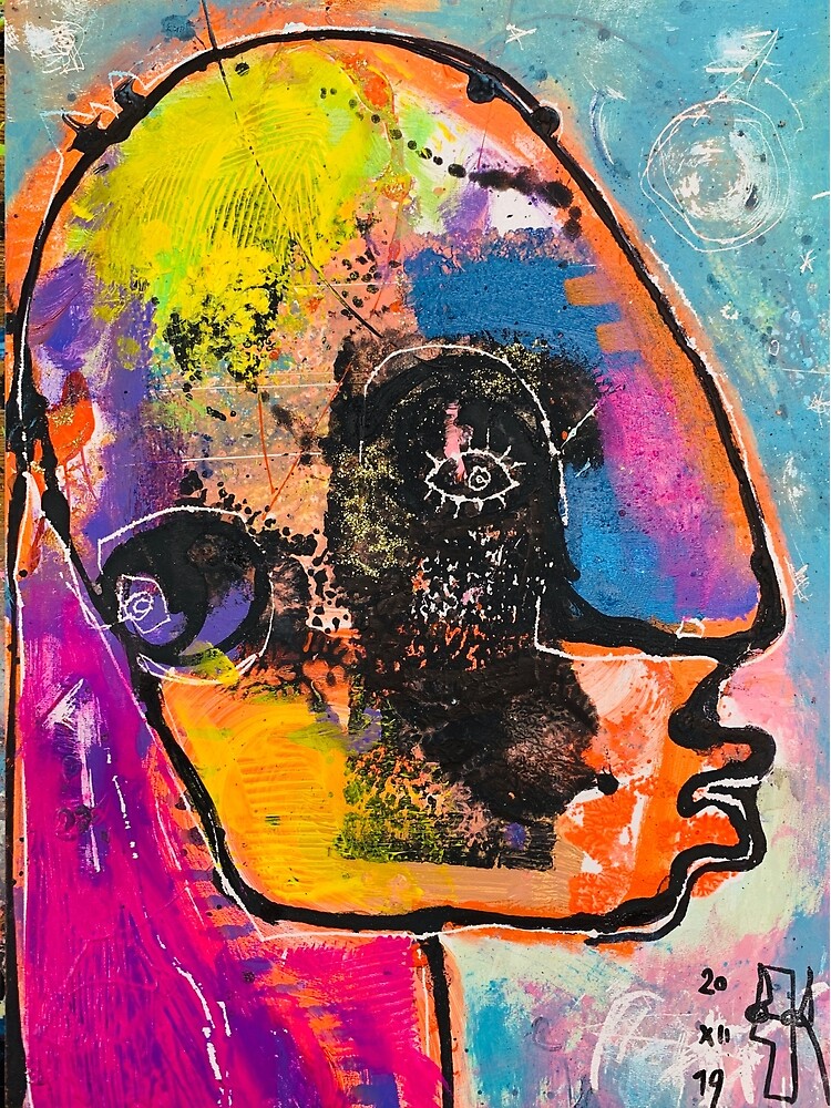 "Neo-expressionism, art brut, spontaneous art, black and Colors, free ...