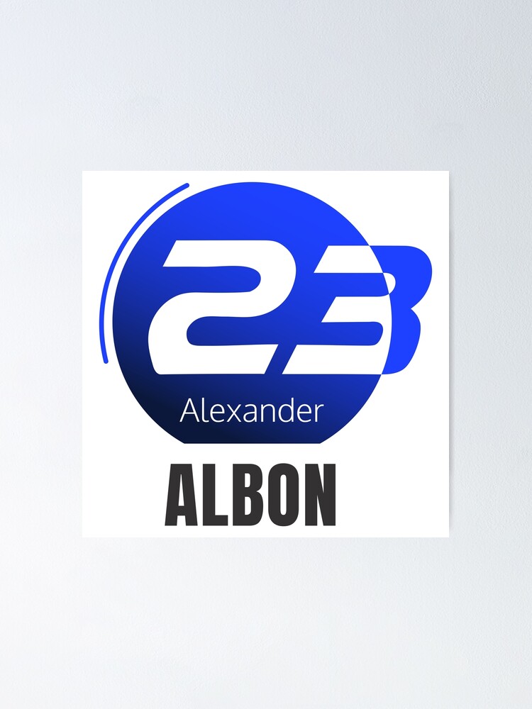 "Alexander Albon - Formula 1 Redbull - Number 23" Poster for Sale by ...