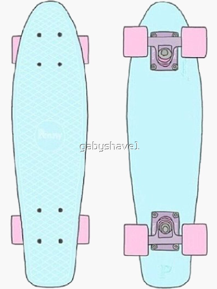 "Penny board" Sticker for Sale by gabyshave1 | Redbubble