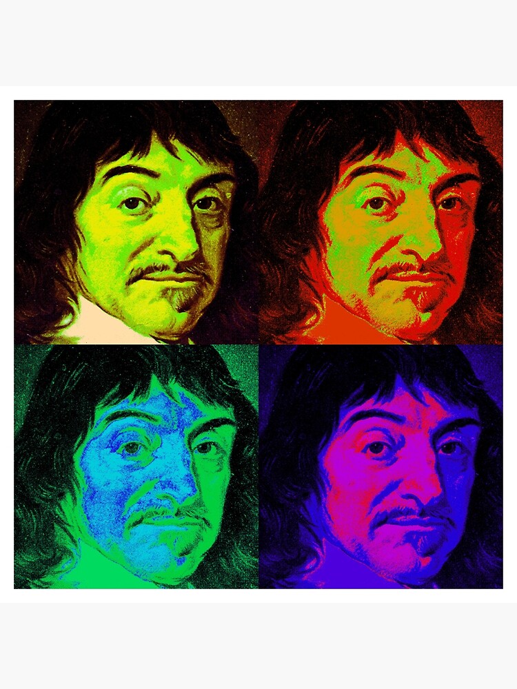 Rene Descartes - Pop Art Premium Matte Vertical Poster sold by Deepak ...