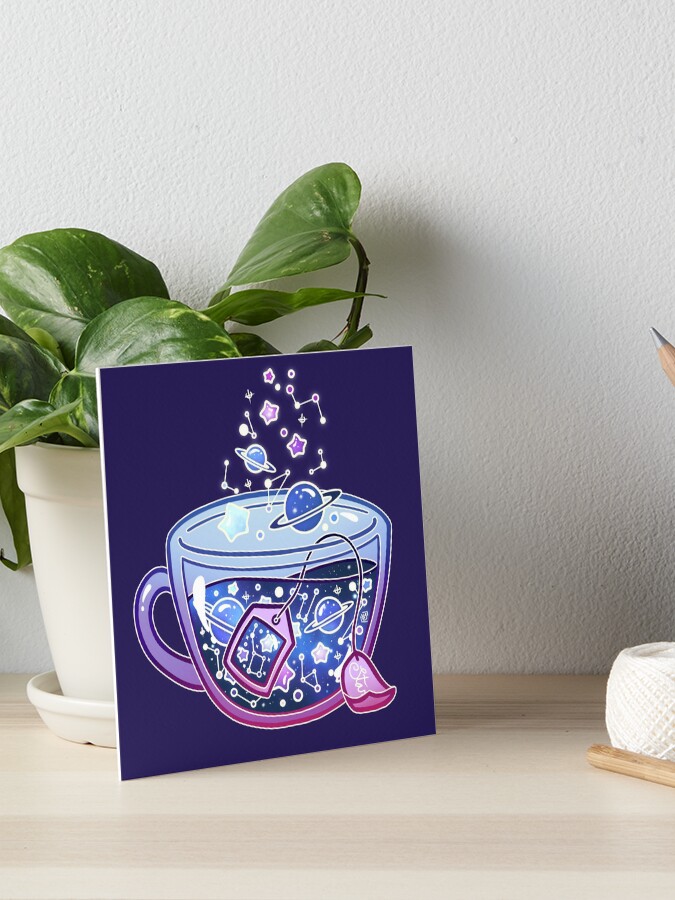 "Galaxy Tea" Art Board Print for Sale by heysoleilart | Redbubble
