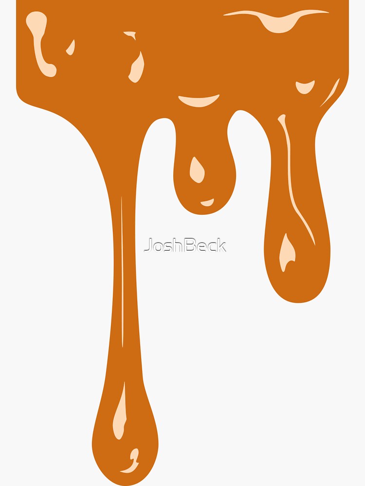 "Orange Drips" Sticker by JoshBeck | Redbubble
