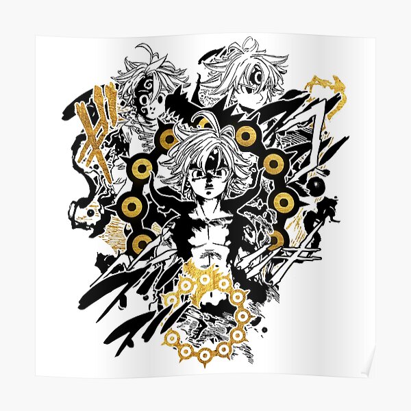 "Meliodas" Poster for Sale by Tulip-Creativ | Redbubble