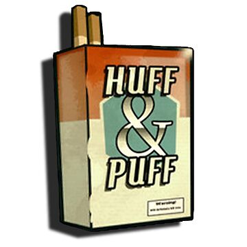 "Huff & Puff Cigarette Carton" Poster for Sale by Forever-Midnite ...