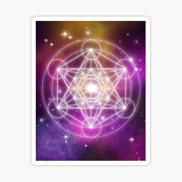 "Metatron's Cube" Sticker for Sale by KanoelaniArt | Redbubble