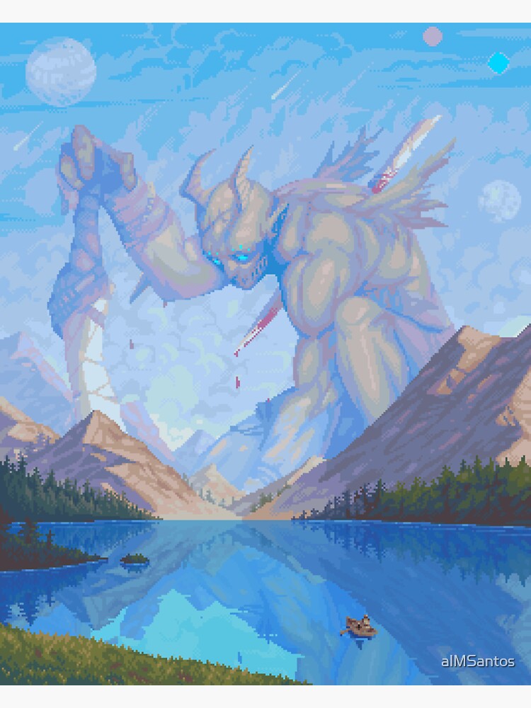 "Fallen Giant" Sticker for Sale by alMSantos | Redbubble