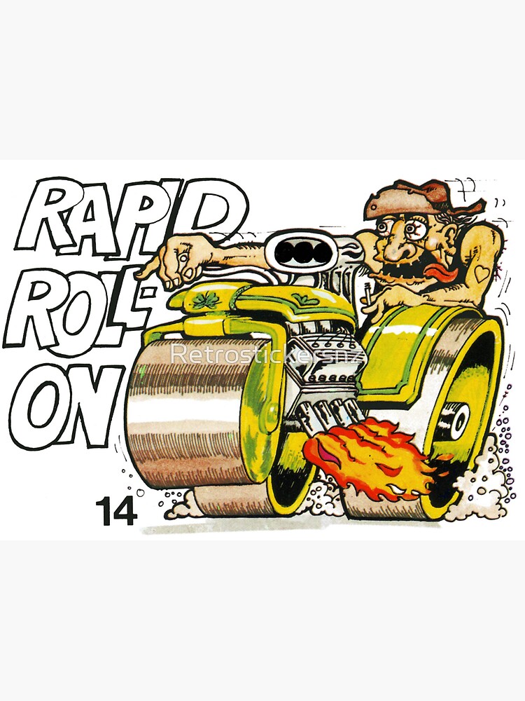 "Rapid Roll-On #14 Mad Hot Rods, Allen's & Regina, New Zealand" Sticker ...