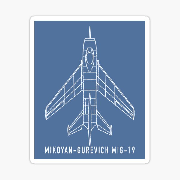 "Mikoyan-Gurevich MiG-19 Jet Fighter Plane Soviet Warplane Blueprint ...
