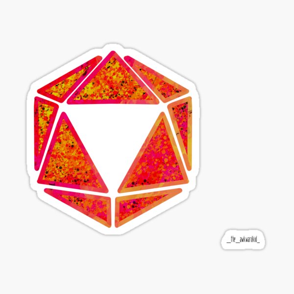 "Color Spray D20" Sticker for Sale by -the-awkwarkid- | Redbubble