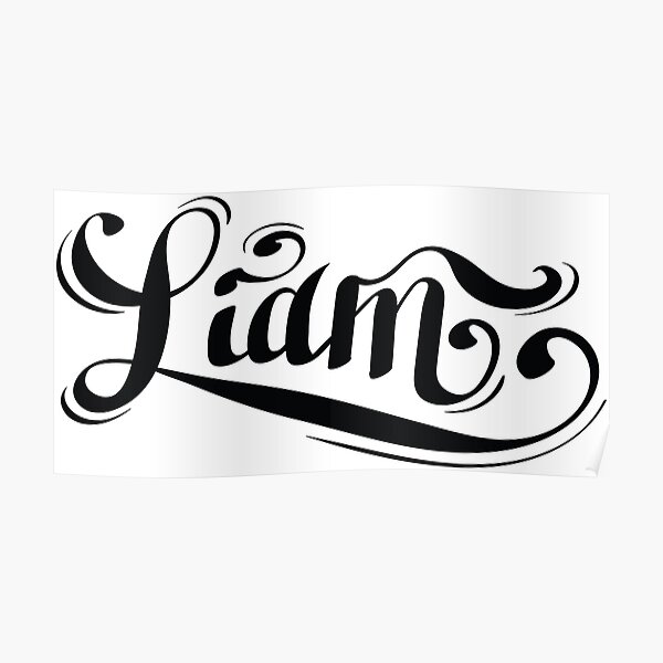 "Liam Name" Poster by ProjectX23 | Redbubble
