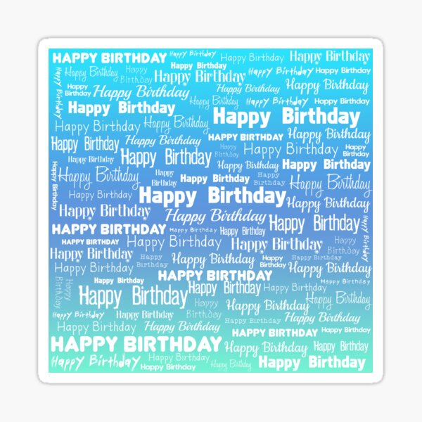 "Happy Birthday! 5" Sticker for Sale by SyPhelan | Redbubble