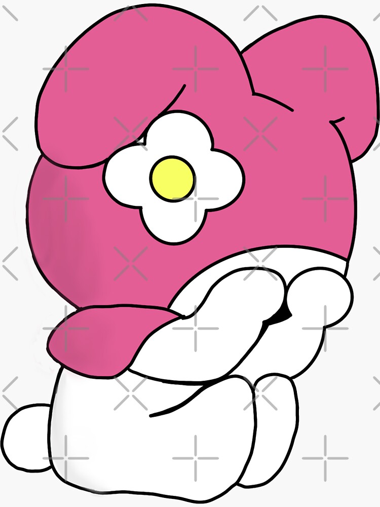 "Sad bunny" Sticker by grassykun | Redbubble