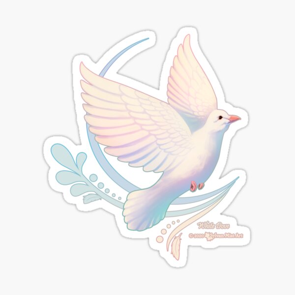 "White Dove" Sticker for Sale by sylvanmist | Redbubble