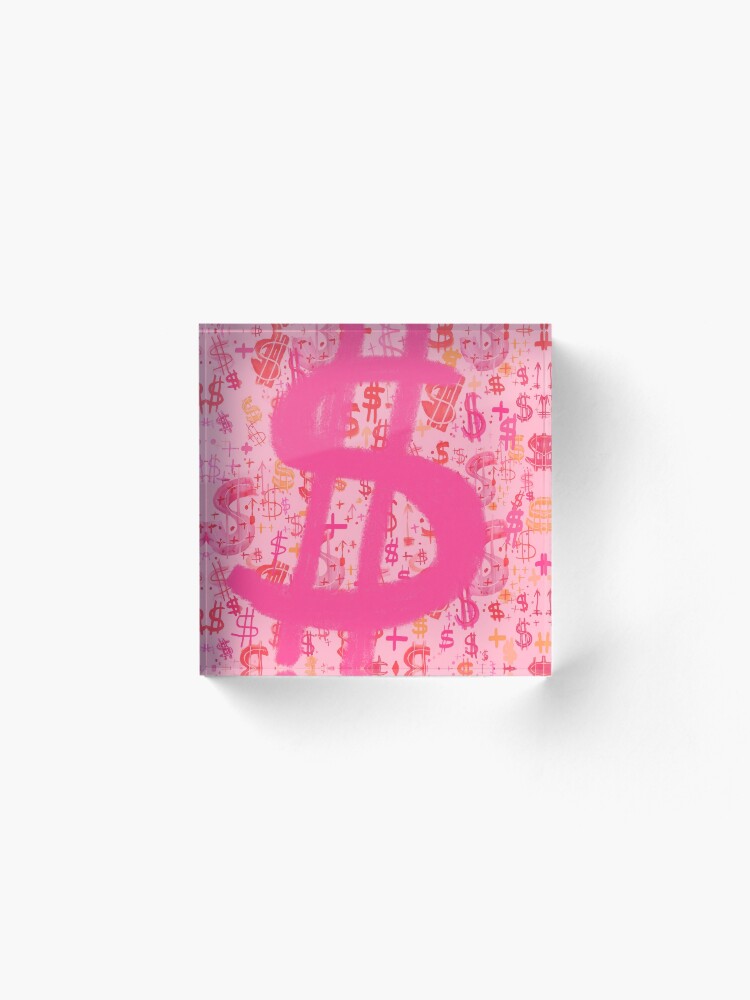 Pink Bling Dollar Sign