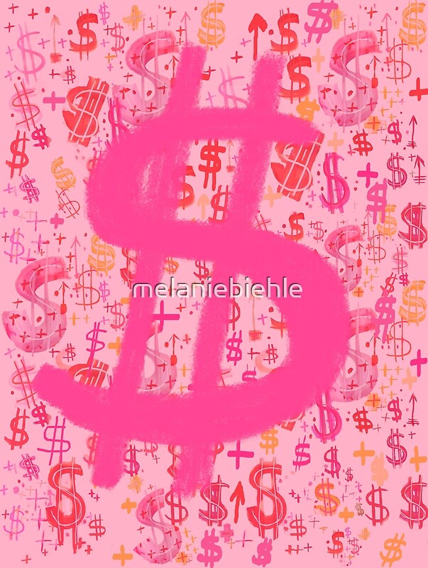 "Pink Dollar Signs" by melaniebiehle | Redbubble