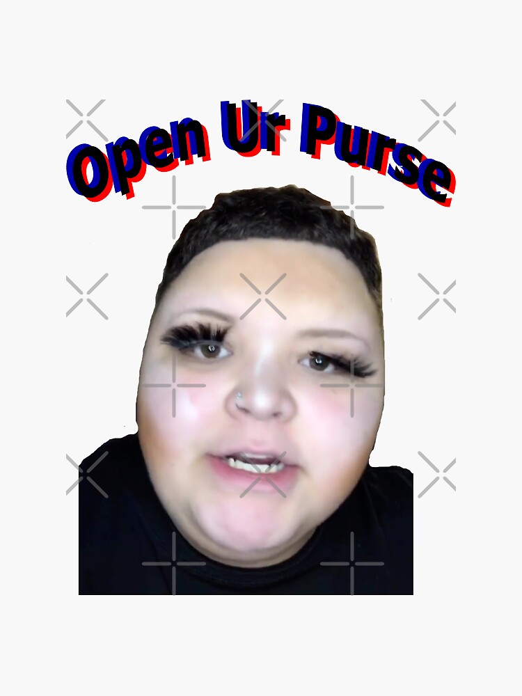 "Open Ur Purse" Sticker by blueprintsart | Redbubble