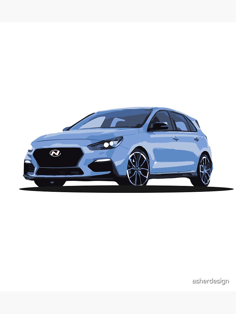 "Hyundai i30 N Performance" Poster for Sale by asherdesign | Redbubble