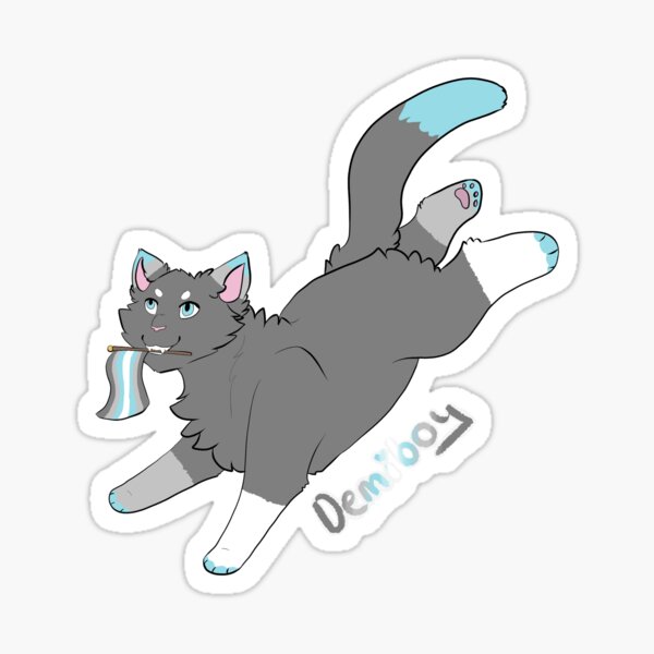"Pride Cats - Demiboy V2" Sticker for Sale by LozWozHere | Redbubble