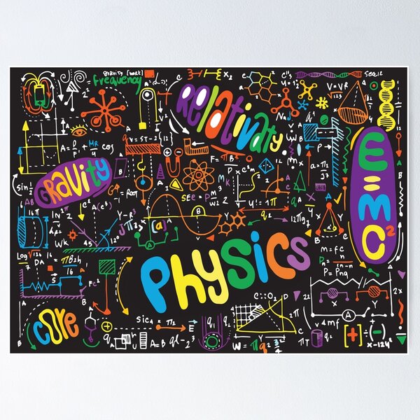 "Colorful Physics Design" Poster for Sale by Dee Dee | Redbubble