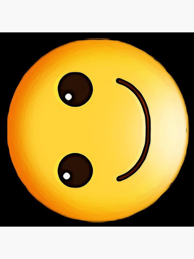 "Sideways smiley" Poster by marjard | Redbubble