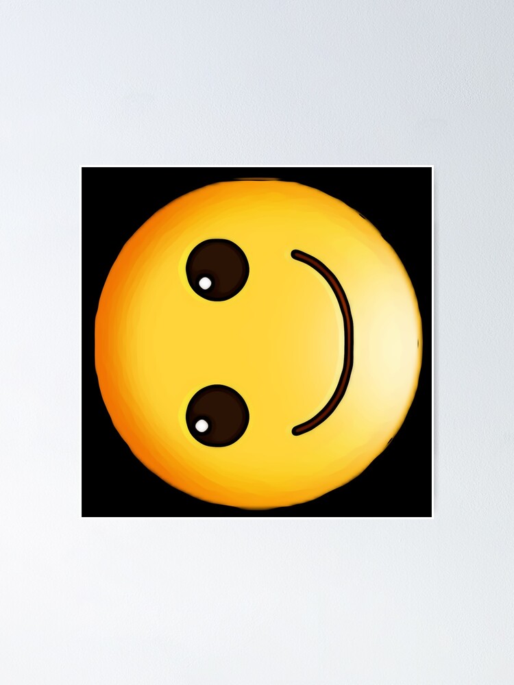 "Sideways smiley" Poster by marjard | Redbubble
