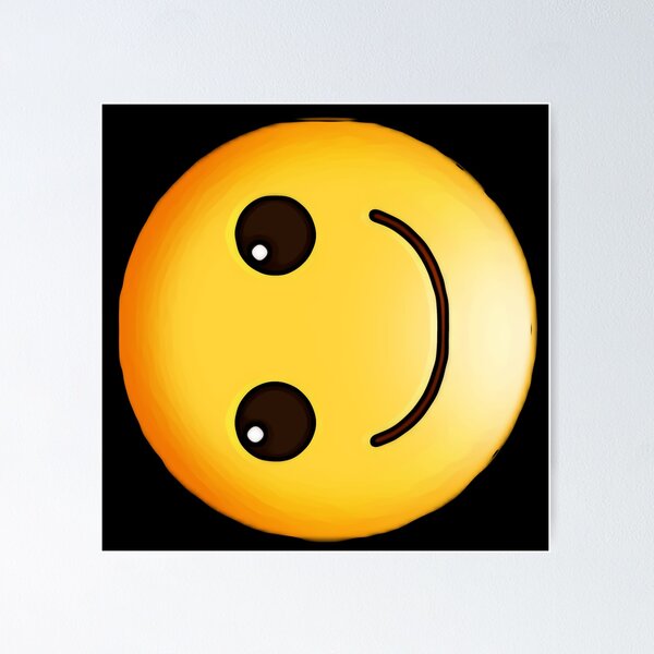 "Sideways smiley" Poster by marjard | Redbubble