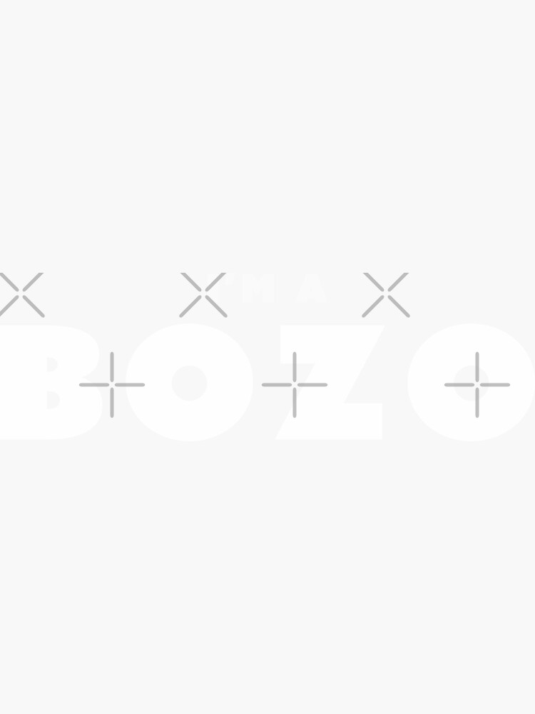 "BOZO" Sticker for Sale by Salocin | Redbubble