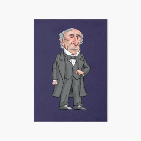 "President John Tyler" Art Board Print for Sale by MacKaycartoons ...