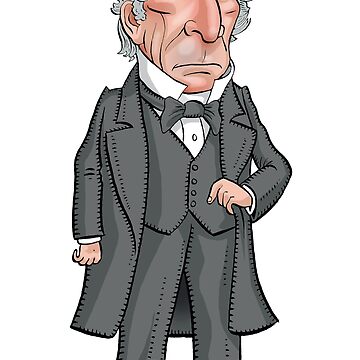 "President John Tyler" Sticker for Sale by MacKaycartoons | Redbubble