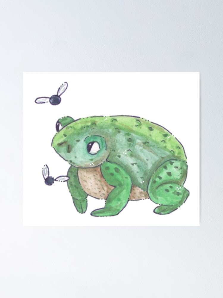 "big fat frog" Poster for Sale by Playton333 | Redbubble