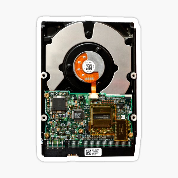"Old computer hard disk" Sticker for Sale by guido019rb | Redbubble