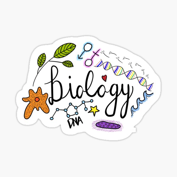 "Biology Sticker" Sticker for Sale by rcharvey517 | Redbubble