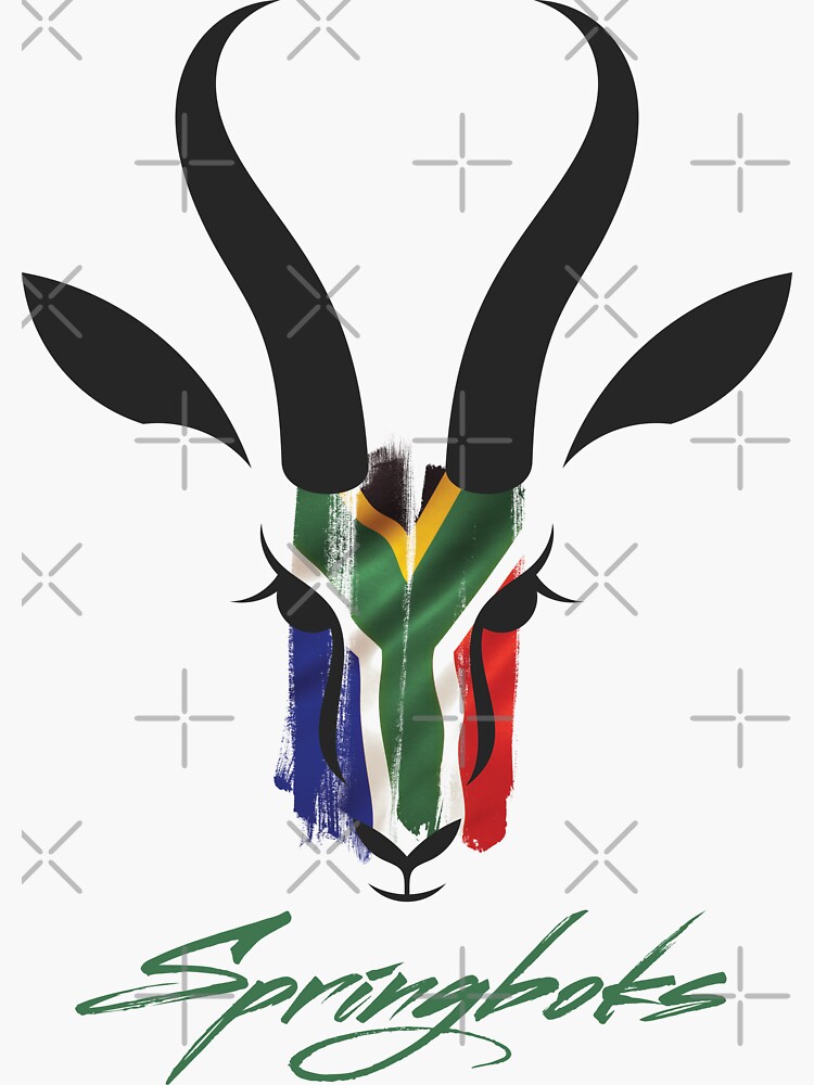 "Springboks - Rugby World Champs 1994, 2007, 2019, 2023" Sticker for ...