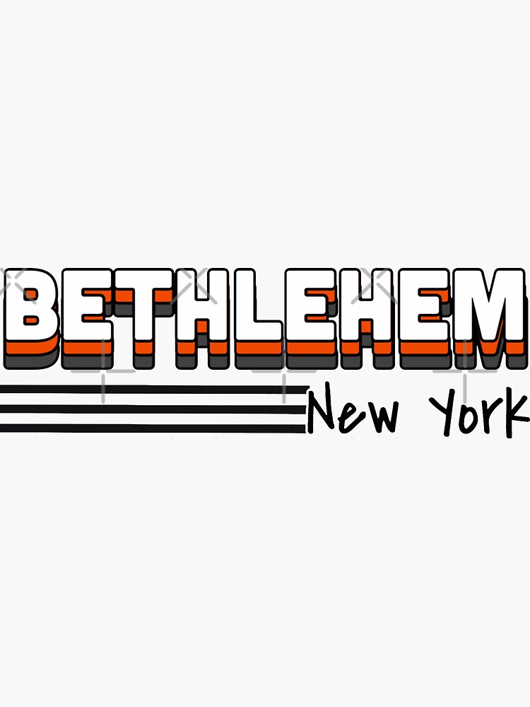 "Bethlehem New York" Sticker for Sale by moniquesb | Redbubble
