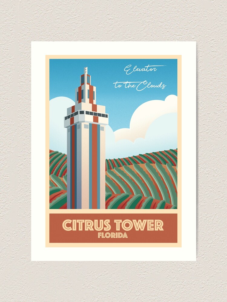 "Citrus Tower Retro Poster" Art Print for Sale by sisnotanartist ...