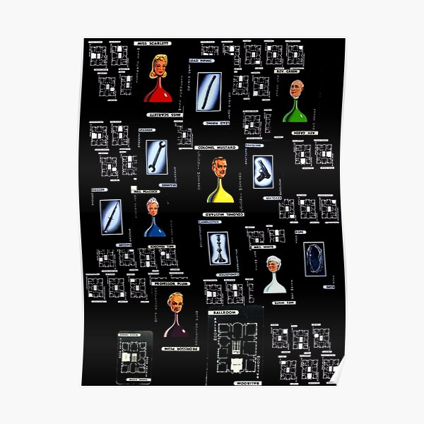 Cluedo Posters | Redbubble