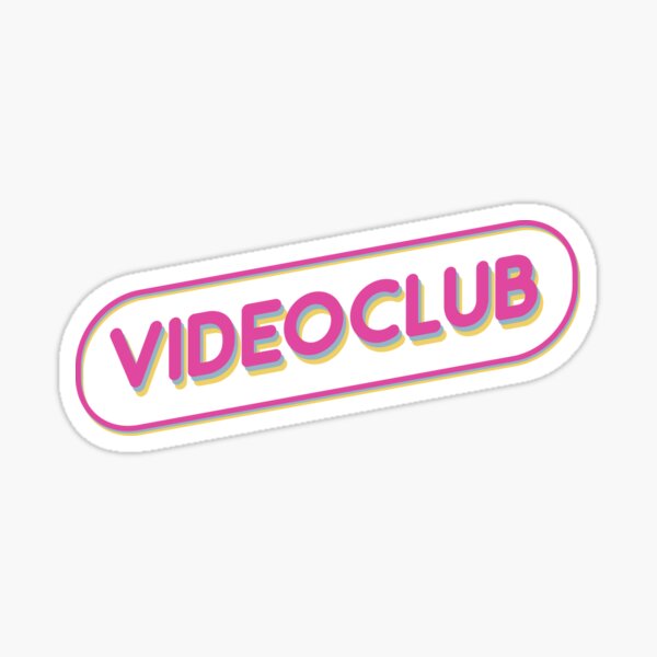 "Videoclub" Sticker for Sale by lariihonorato | Redbubble