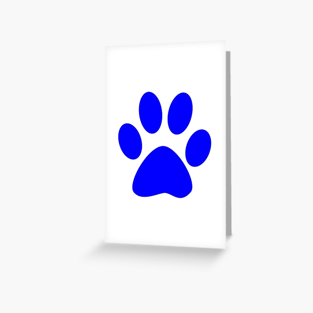 "Paw Print - Dark Blue" Sticker for Sale by SweetSpiceNice | Redbubble