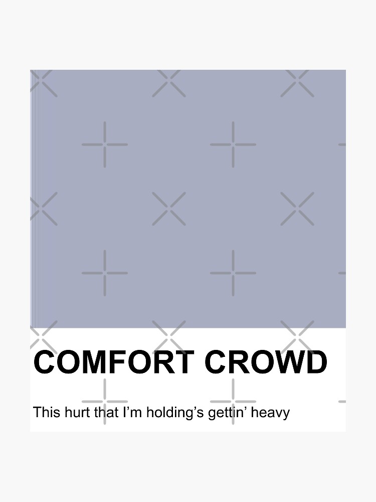 "Comfort Crowd Pantone Color" Sticker for Sale by mhj5503 | Redbubble