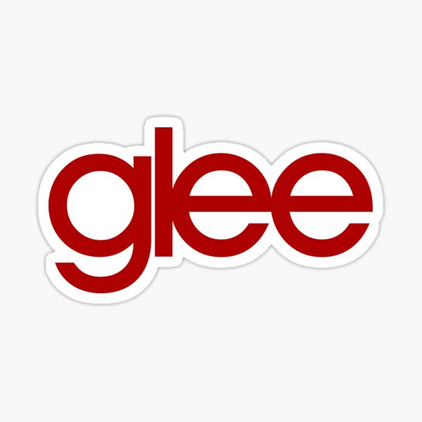 "glee logo" Sticker for Sale by miseryfactories | Redbubble
