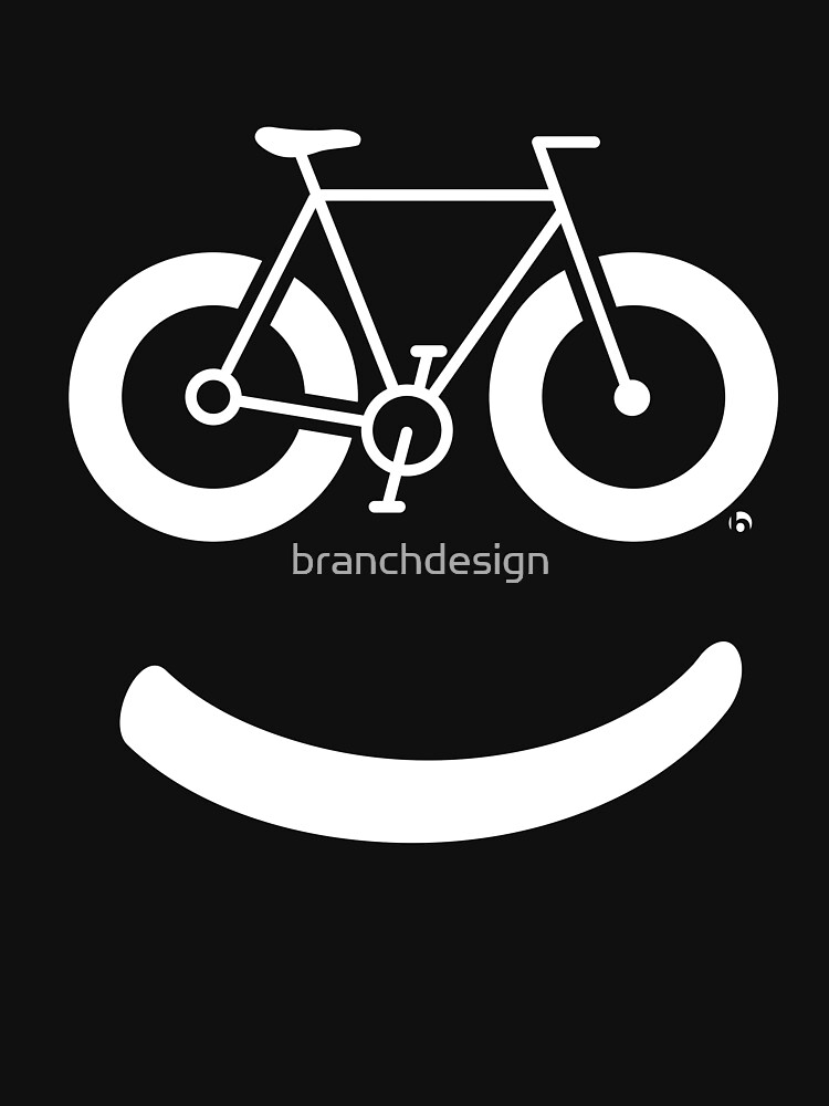 "Bike Smiley Face " T-shirt for Sale by branchdesign | Redbubble | bike ...