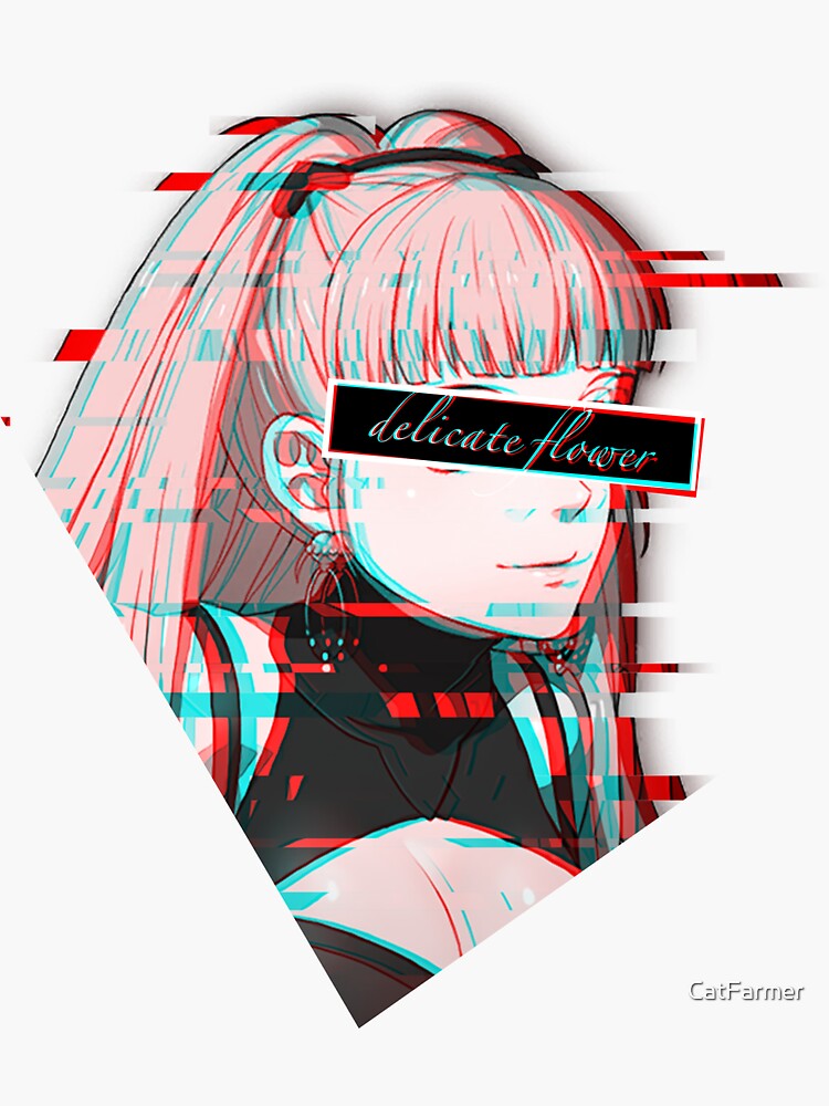 "Hilda Timeskip glitch artwork - Fire Emblem Three Houses" Sticker for ...